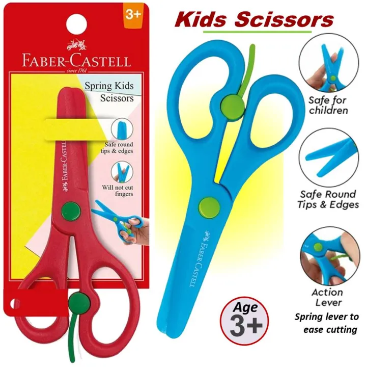 Faber Castell Spring Kids Scissor / Student Scissor 181571 / Children ...
