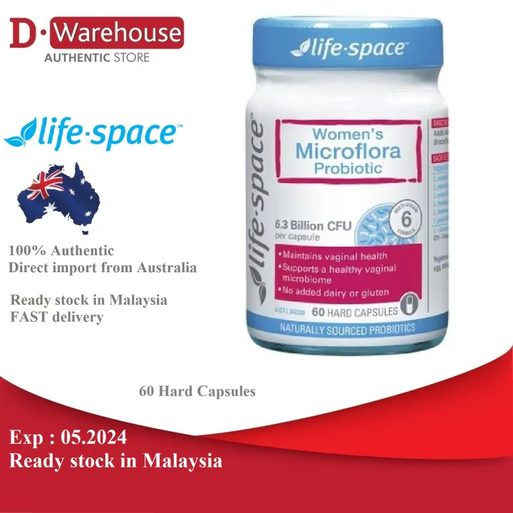 LIFE SPACE Womens Microflora Probiotic 60 Capsules | Lazada