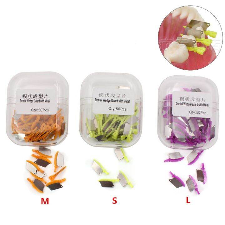 20 Pcs Dental Prime Teeth Interproximal Matrix Dental Dental With Wedge ...