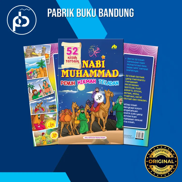 52 Kisah Terbaik Nabi Muhammad | Buku Cerita Rasulullah Bergambar Full ...