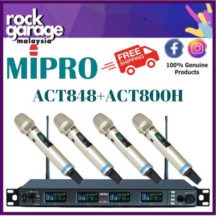 Mipro ACT-848 1-Rack Quad-channel Encrypted Digital Diversity Receiver ...