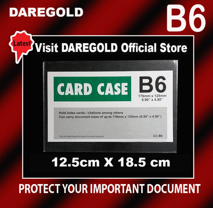 CARD CASE - B6 SIZE 12.5 cm X 18.5 cm | Lazada PH