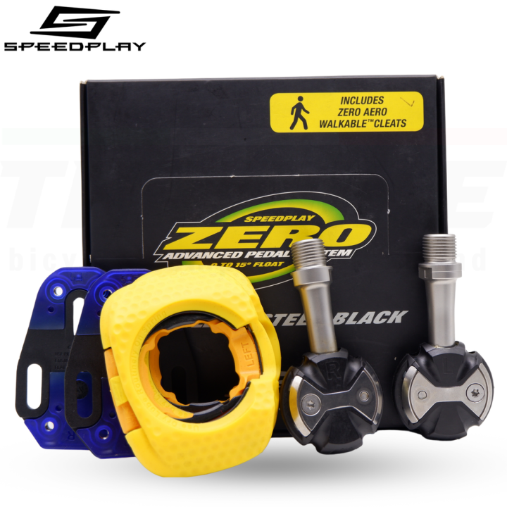 บันไดจักรยาน SPEEDPLAY Zero Stainless Steel Pedals - black/silver | Lazada.co.th