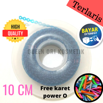 Karet Behel Power Chain Warna Biru Metalik / Orthodontics / 10 cm Free ...