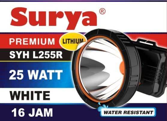 Surya Head Lamp SYH L255R Senter Kepala 25watt Cahaya Putih | Lazada ...