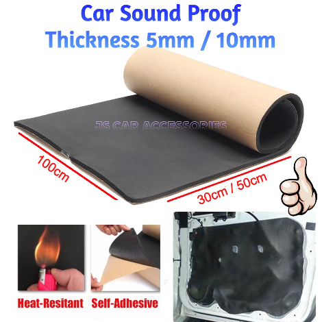 High Quality Car Sound Proof Thickness 5mm/10mm Deadening Bonnet / Door ...
