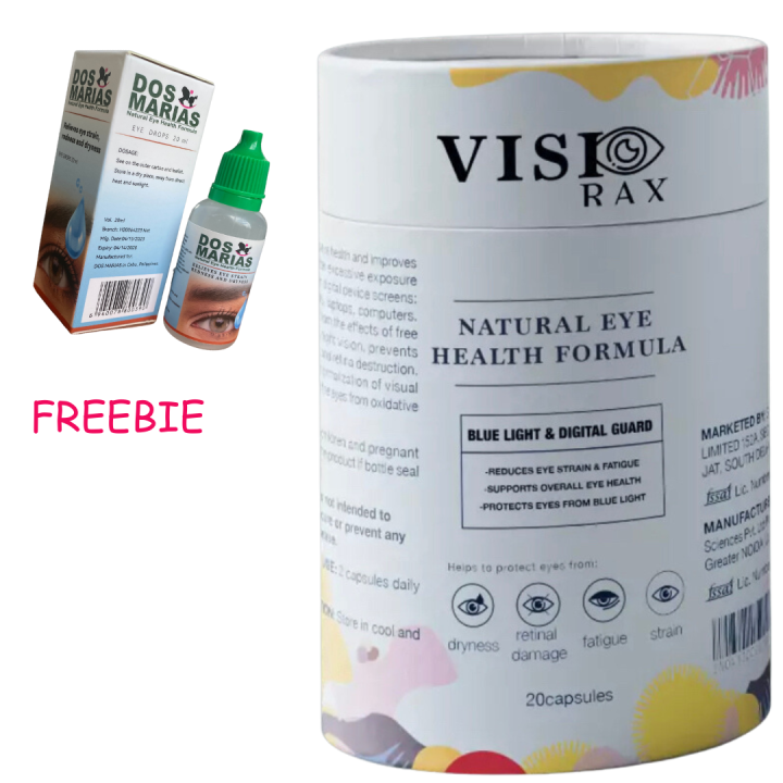 Visiorax For Eye Care - The Original Formula With Dos Marias Freebie ...