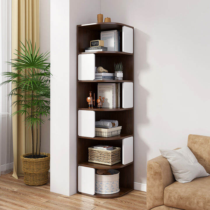 Corner cabinet wall corner shelf home living room corner bookshelf ...