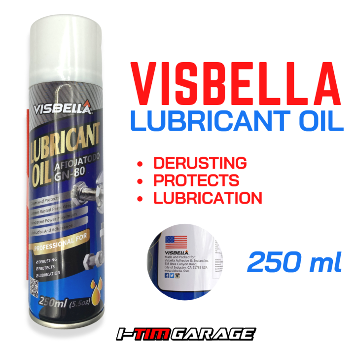 (250 ml ) Visbella Lubricant oil สเปรย์หล่อลื่นเอนกประสงค์ / คลายสนิม | Lazada.co.th