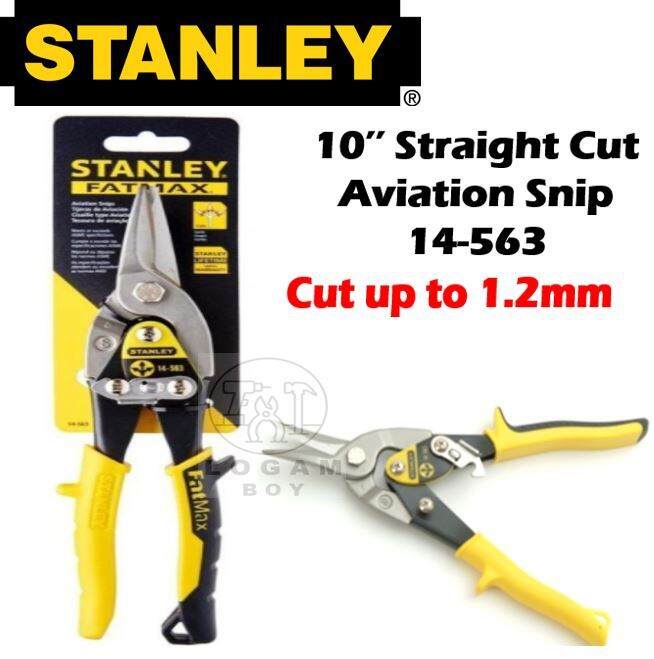 STANLEY 10" Aviation Snip Fatmax Straight Cut Cutter 14-563 Potong ...