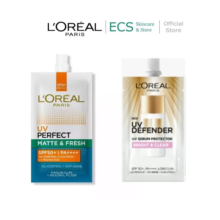 L'oreal Paris SUNSCREEN SPF 50/PA+ SACHET 5ml / 7ml Loreal Sampel Tabir ...