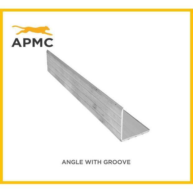 Aluminum Angle Bar with Groove 40 inches (for tour/flight/karaoke case ...
