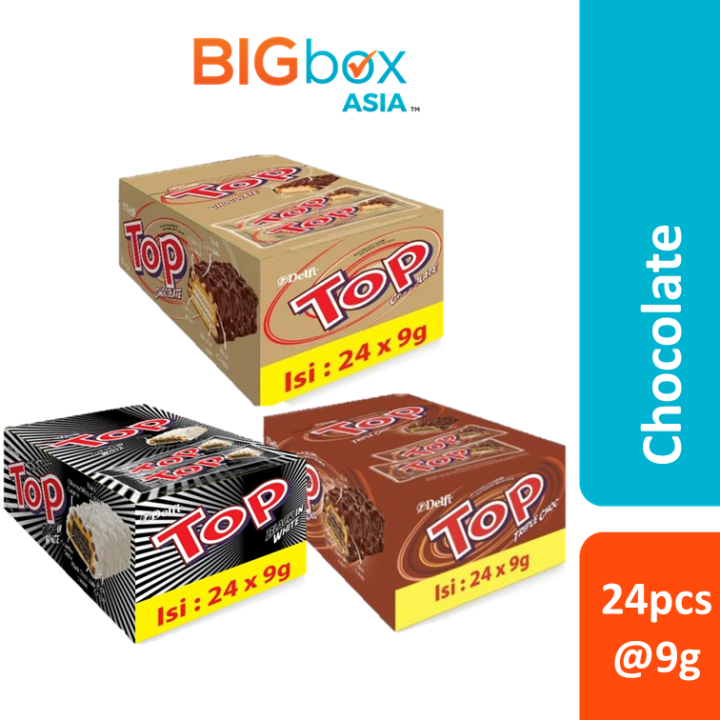 Delfi Wafer Top Chocolate / Black in White / Triple Chocolate 9g x ...