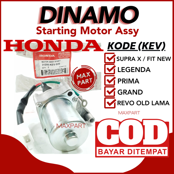 DINAMO STARTER KEV STARTING MOTOR ASSY STATER START HONDA SUPRA FIT NEW ...