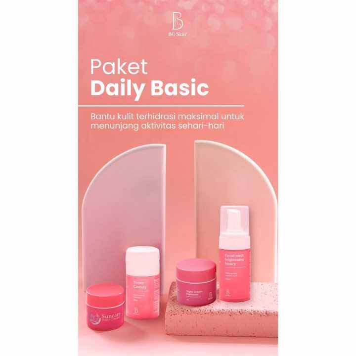 [BG Skin] Paket Daily Basic Premium Beauty Glow + FREE BG Skin GIFT - BG Skin | Lazada Indonesia