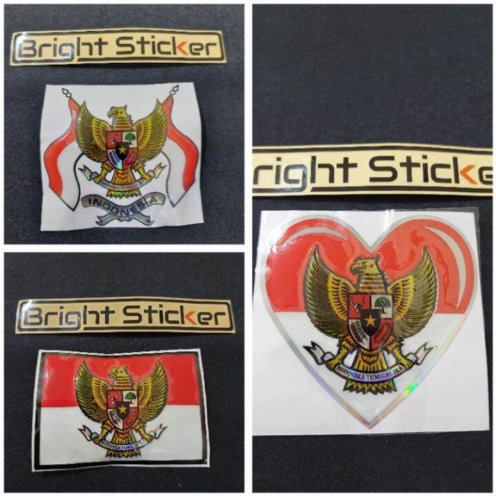 STICKER EMBLEM BENDERA GARUDA INDONESIA TIMBUL | Lazada Indonesia
