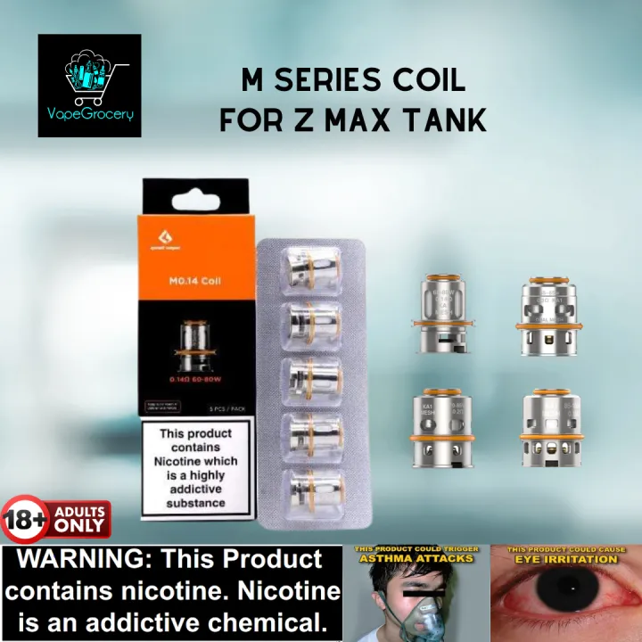 Geekvape M Series Coil for Z max tank (M0.3 dual / M0.14 coil mesh) M ...