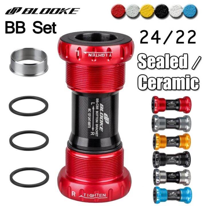 BLOOKE MTB Bike 24 22 MM BB SET Sealed / Ceramic Bearing Bottom Bracket ...