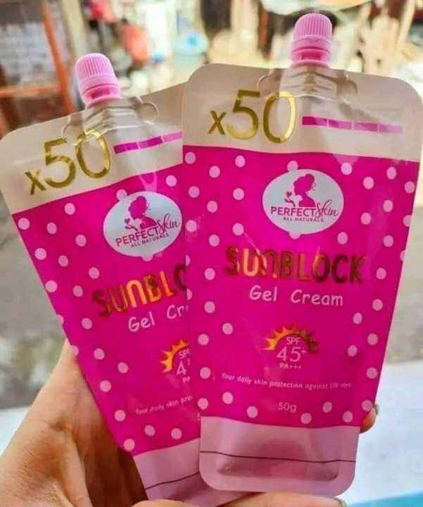Perfect Skin Sunblock Gel-Cream SPF45 -New Packaging | Lazada PH