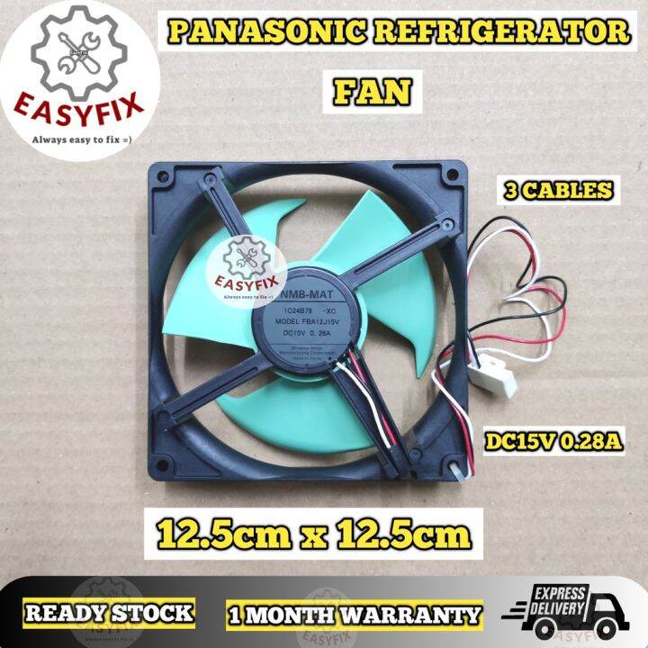 (12.5CM) DC15V 0.28A PANASONIC REFRIGERATOR FAN PETI SEJUK PETI AIS ...