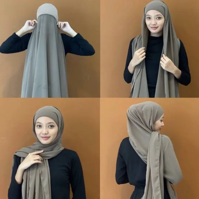 PASHMINA INNER 2IN1 BISA BOLAK BALIK / PASMINA INNER / PASHMINA INSTAN ...