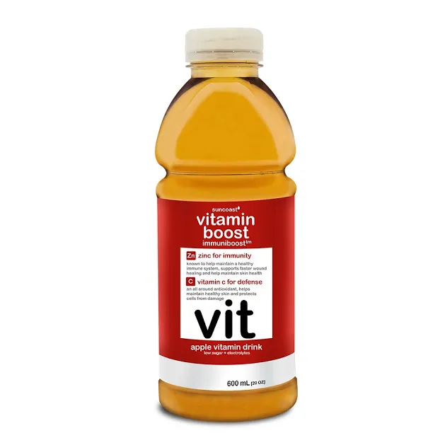 Vitamin Boost 600ml Immuniboost Apple Vitamin Drink (Pack of 24 ...