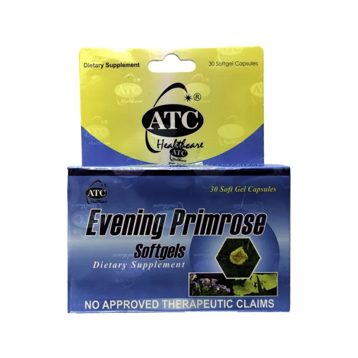 Atc healthcare Evening Primrose Oil Vitamin E 50mg, 30 Softgel Capsule ...
