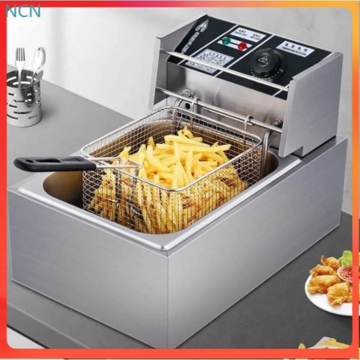 NCN Electric deep fryer 8L 220V Stainless Steel Frying Machine ...