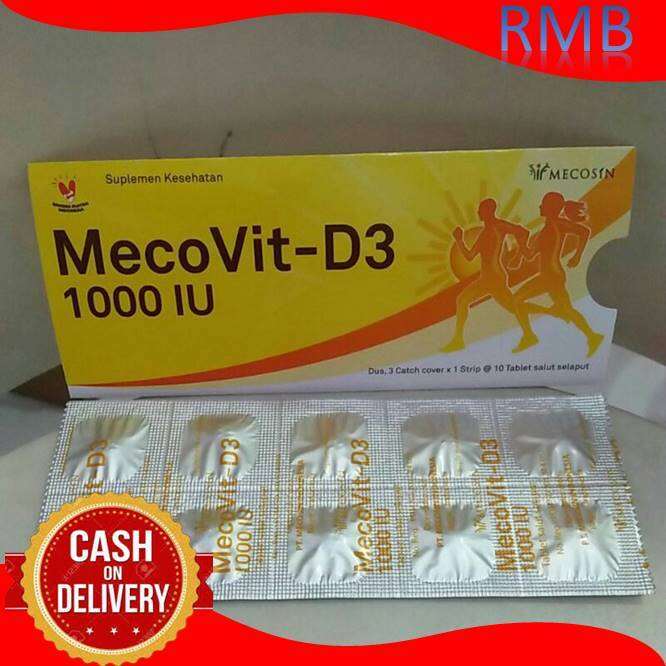 Vitamin D3 1000 IU COMVIT D3 1 box 30 Tablet (setara Prove D3) ORI BPOM ...