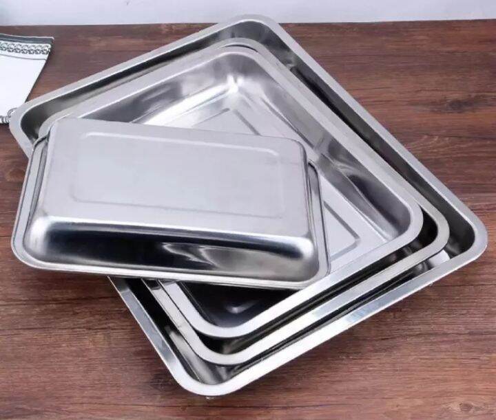 NAMPAN BAKI STAINLESS STEEL/WADAH MAKANAN SERBAGUNA UKURAN JUMBO BESAR ...