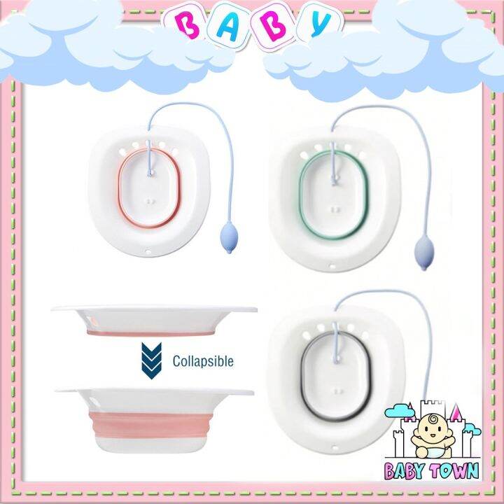 Portable Sitz Bath With Pump Basin Toilet Seat Baby Sitz Bath Care ...