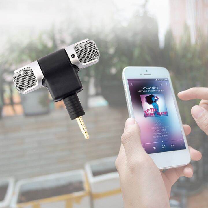 Portable Mini Mic Digital Stereo Microphone for Recorder Mobile Phone ...