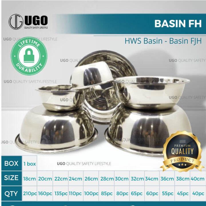 Basin FH Baskom basin korea mangkok makan super tebal 38 cm super ...