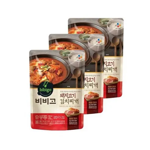 [แพค 3] Bibigo CJ Kimchi Stew with Pork [460 g.] :: ซุปกิมจิหมูปรุงสำเร็จรูปจากประเทศเกาหลี ...