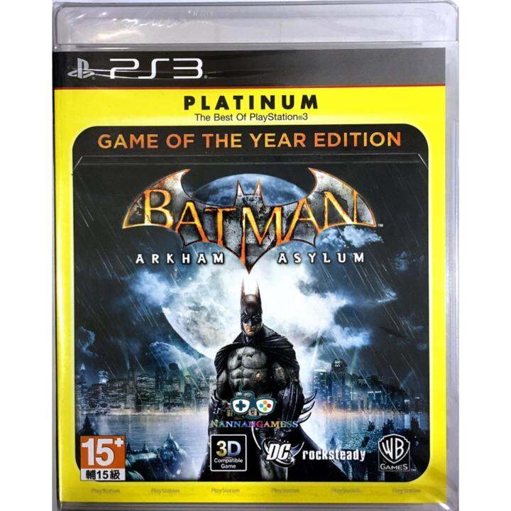 PS3 Batman Arkham Asylum Game Of The Year Edition Platinum ( English ...