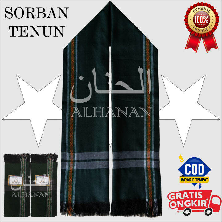 ALHANAN SORBAN HAJI ARAFAT WARNA SURBAN ARAB POLOS DEWASA | Lazada ...