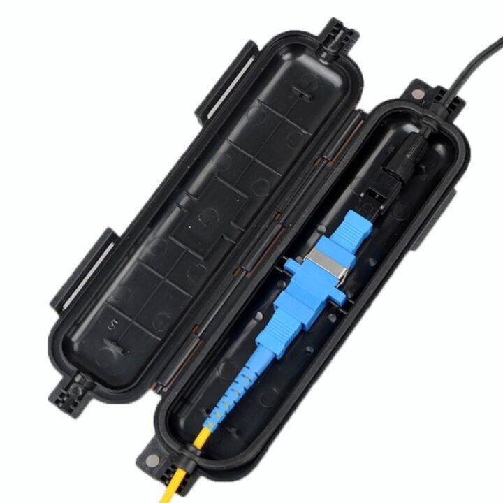 FTTH Fiber Cable Protective Box Waterproof SC coupler Connector Cover Heat Shrink Tube Case ...