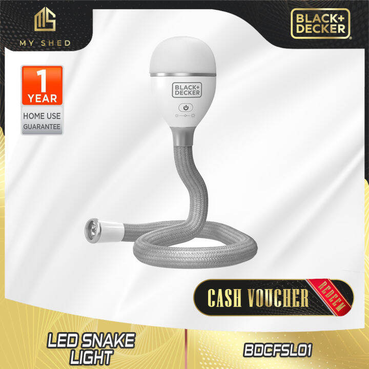 BLACK & DECKER BDCFSL01 LED Flexible Snake Light Flexible USB ...