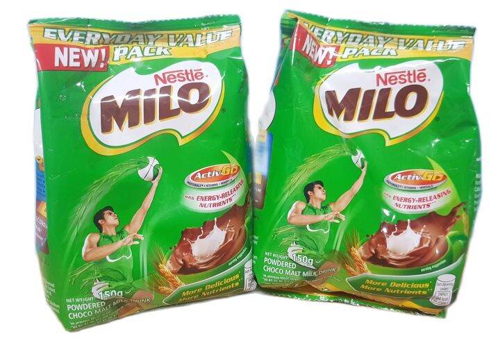 Nestle MILO Active-GO, Choco Malt Powdered Milk (3 packs x 150 grams ...