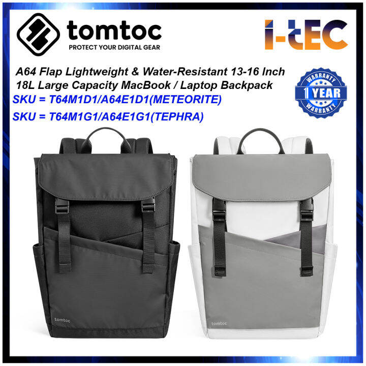 Tomtoc T64/A64 | 16-Inch | 18L Flap Lightweight & Water-Resistant ...