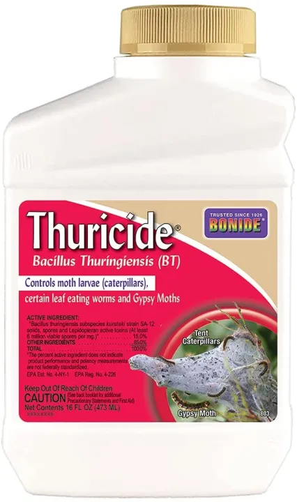 Bonide (BND803) - Leaf Eating Worm & Moth Kil/ler, Thuricide Bacillus ...