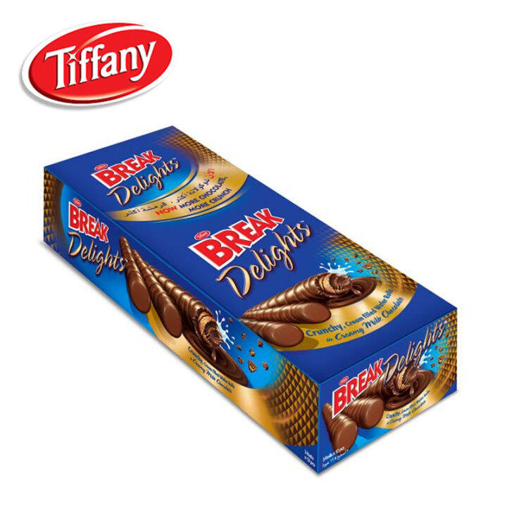TIFFANY Break Delights Crunchy Cream Filled Wafer Rolls in Creamy Milk ...