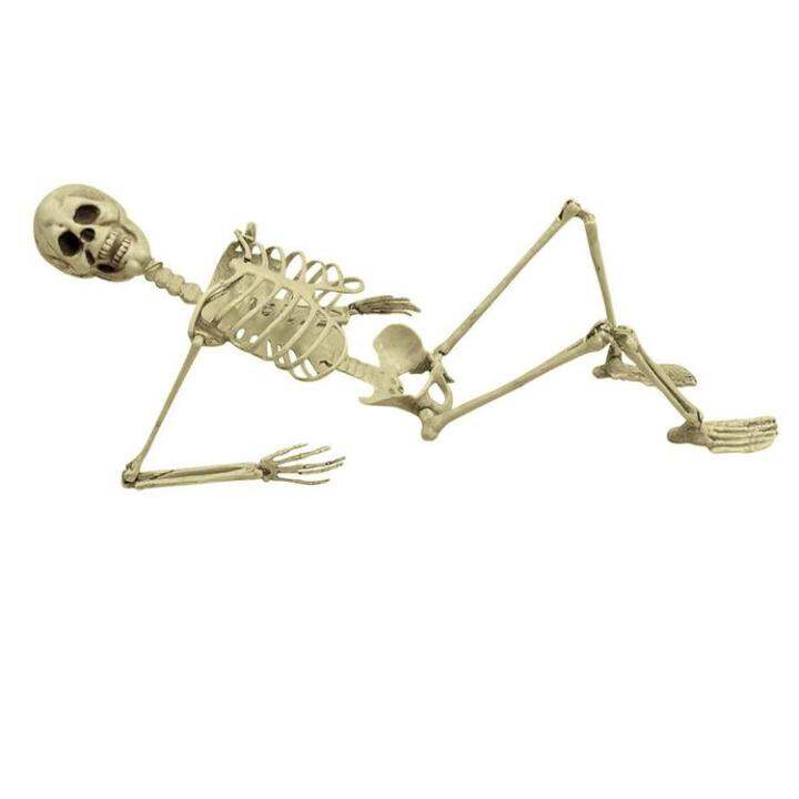 Posable Halloween Skeletons Full Body Glow in the Dark Life Size ...