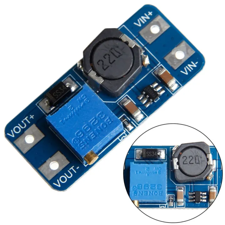 MT3608 DC DC Step Up Module Adjustable Converter Booster Power Supply ...