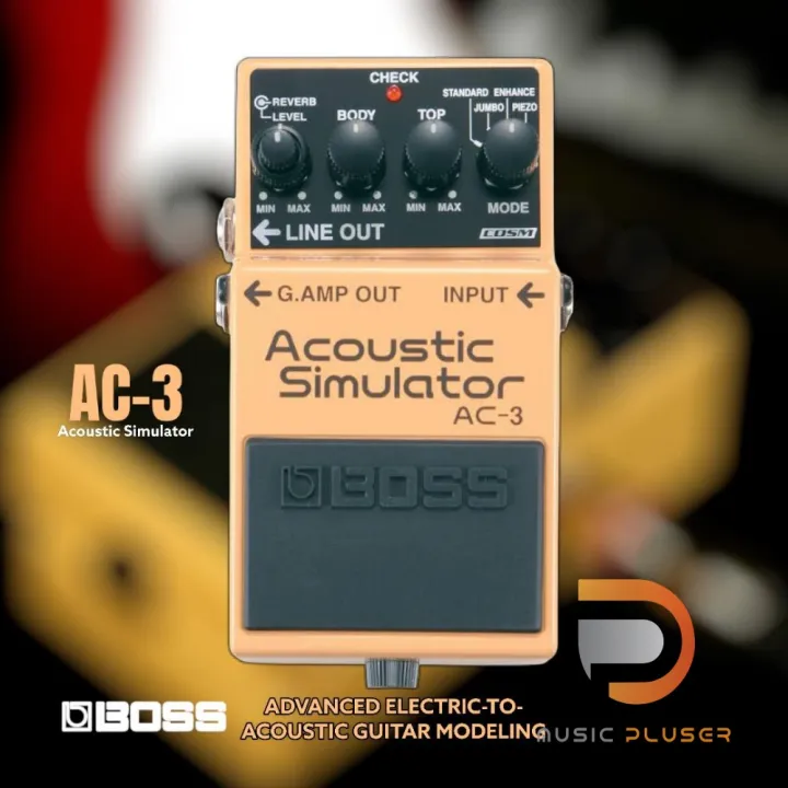 Boss AC-3 Acoustic Simulator การสร้างแบบจำลองกีตาร์อะคูสติกขั้นสูงที่สุดของ BOSS พร้อมโหมดจำลอง ...