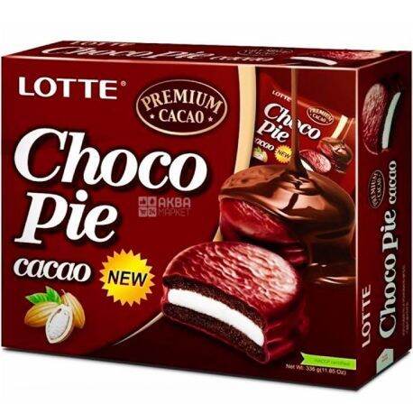 Lotte Choco Pie Cacao Flavor 336g (12pcs) | Lazada PH