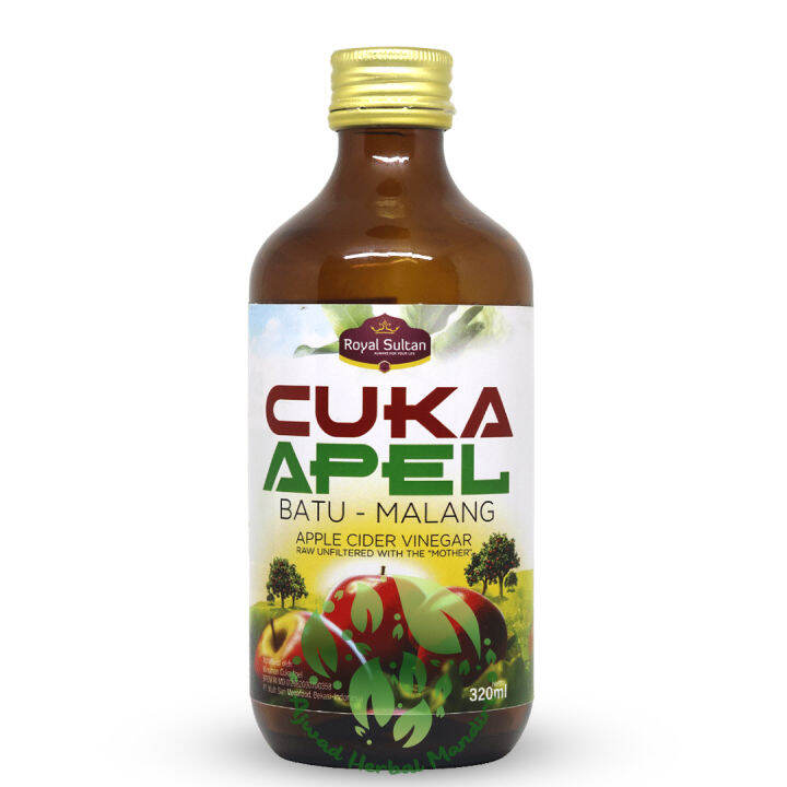 Cuka Apel Royal Sultan 320ml - Cuka Apple Batu Malang - Organic Apple ...