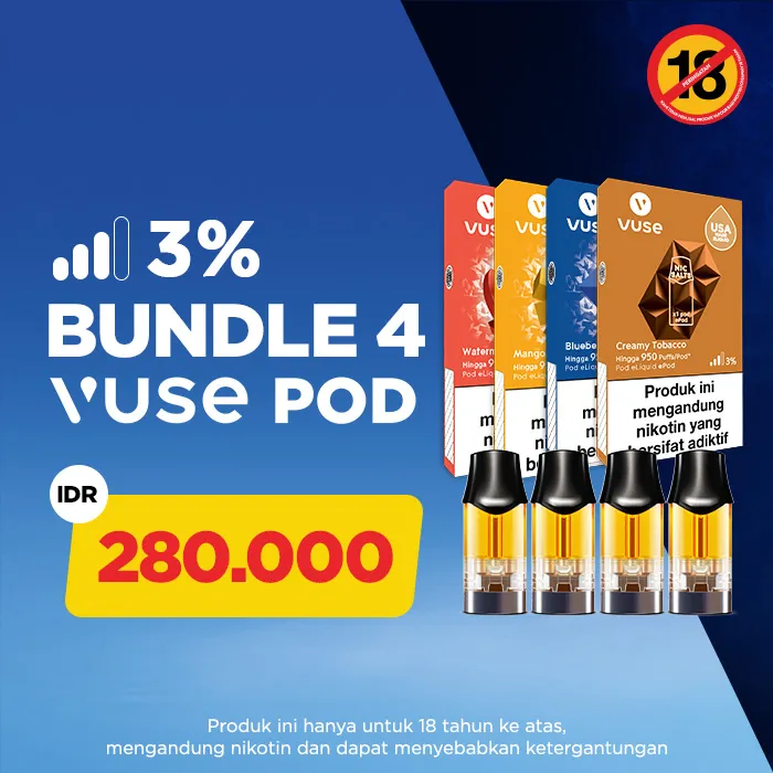 Vape Bundle VUSE Pod isi 4 | Lazada Indonesia