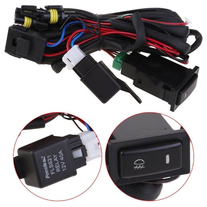 Universal 12V 40A Relay Wiring Harness With On/Off Switch Kit For Car ...