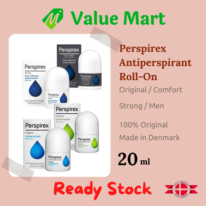Perspirex Antiperspirant Deodorant Original Comfort Roll On 20ml ...